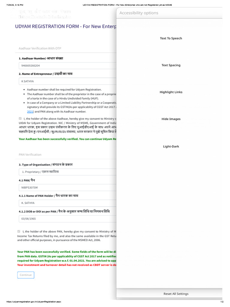 Udyam Registration for New Enterprises | PDF