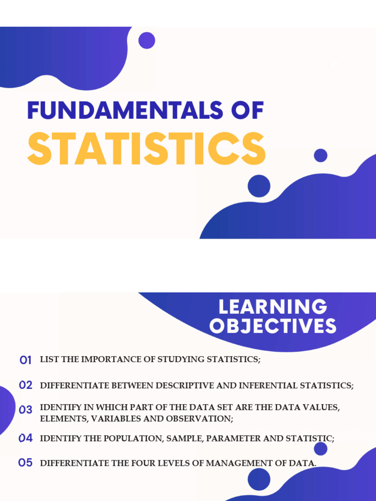 01 AE9 Fundamentals of Statistics | PDF | Statistics | Sampling ...