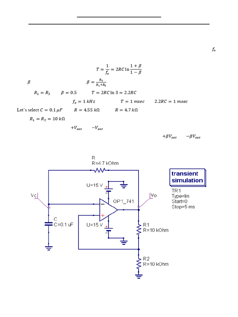 Op-Amp Waveform Generators Guide | PDF | Operational Amplifier | Analog ...