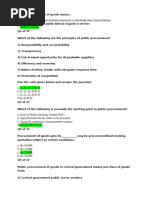 Procurement Exam MCQs | PDF | Negotiation | Procurement