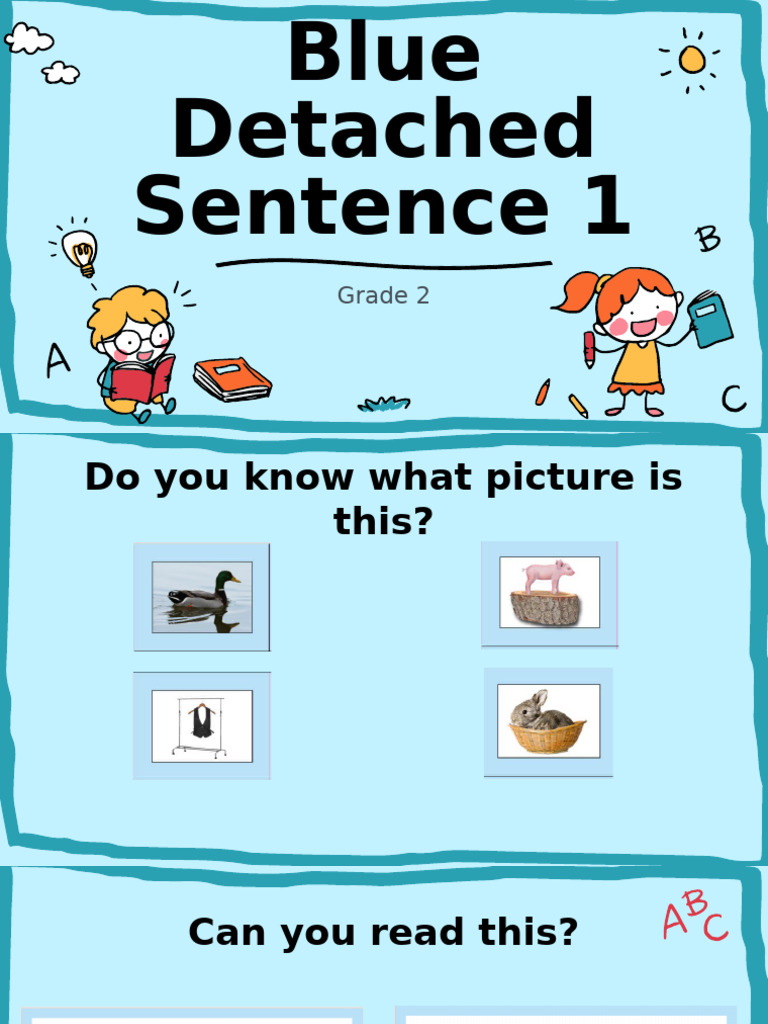 Blue Detached Sentence 1 | PDF