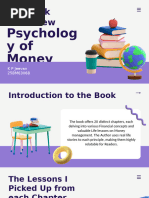The Psychology of Money | PDF | Cognition | Behavioural Sciences