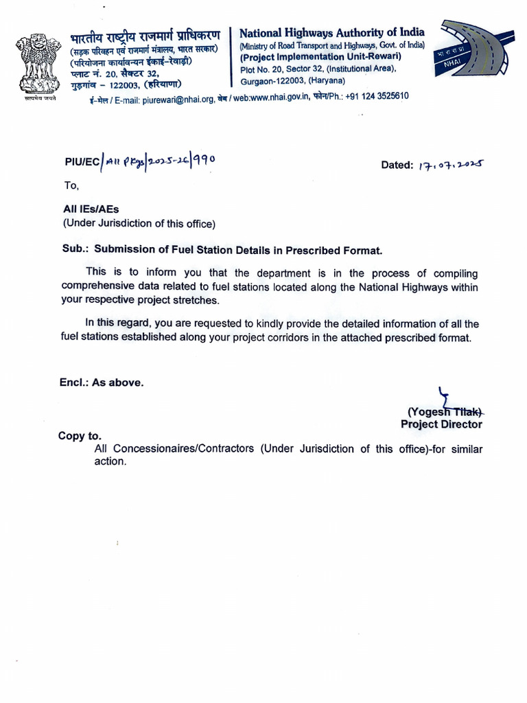 Fuel Station Data Submission Guidelines | PDF