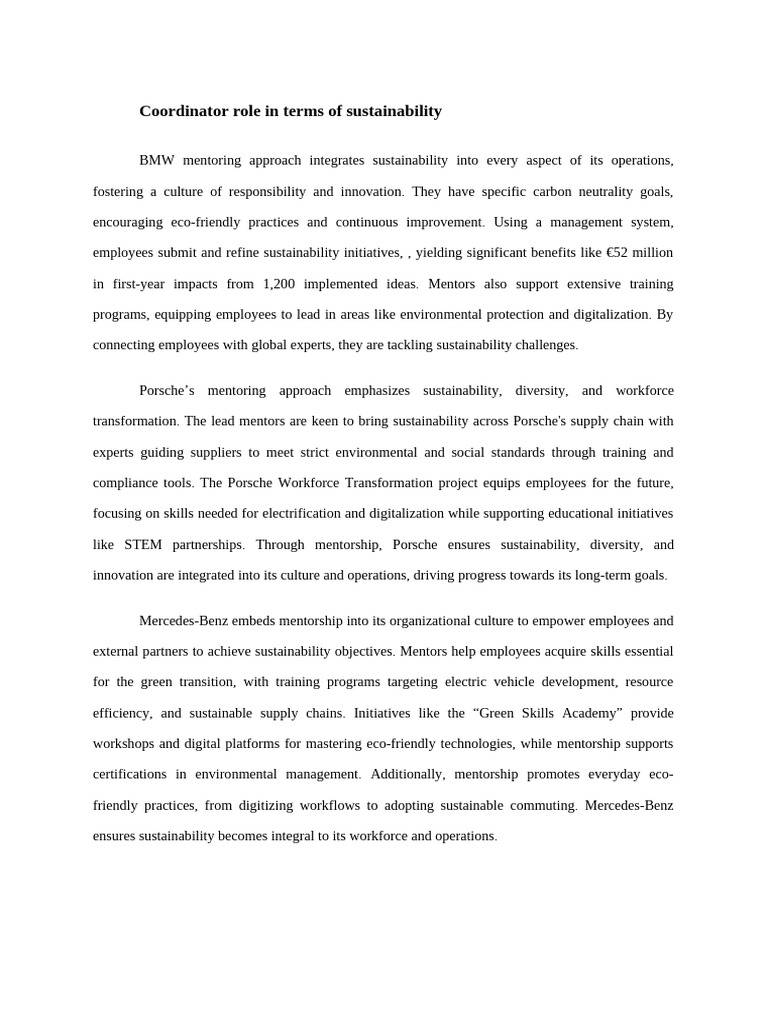 Project ISB | PDF | Mentorship | Sustainability