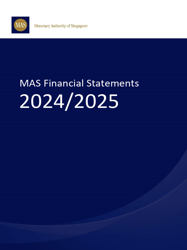 MAS Financial Statements 2024/2025 | PDF | Special Drawing Rights | Audit