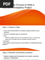 SIP Research Format Guide | PDF | Evaluation Methods | Scientific Method
