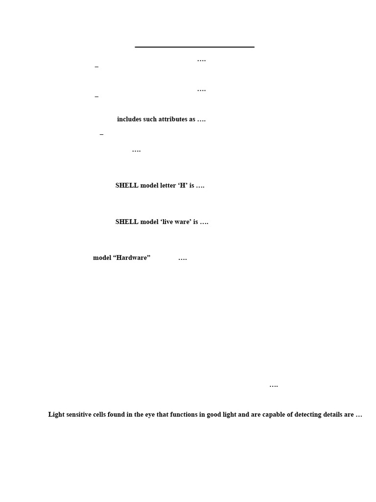 02 - HF EXAM 2 Model Answer | PDF | Ear | Eye