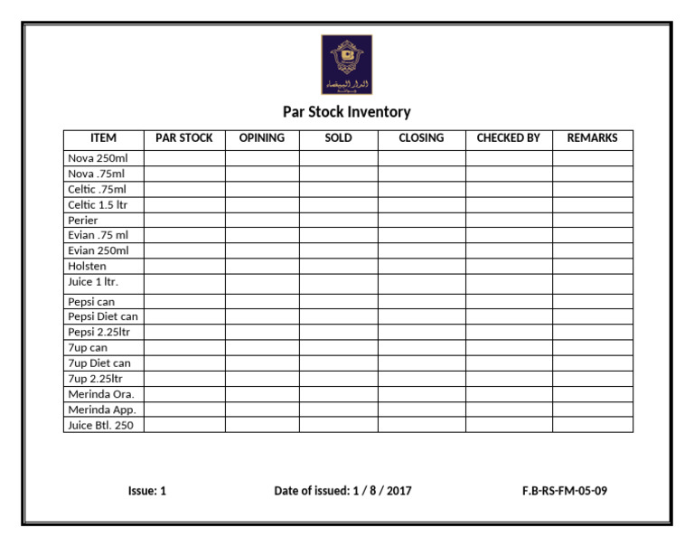 Par Stock Pool Grill | PDF