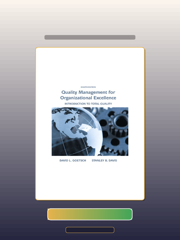 Quality Management For Organizational Excellence Introduction To Total ...