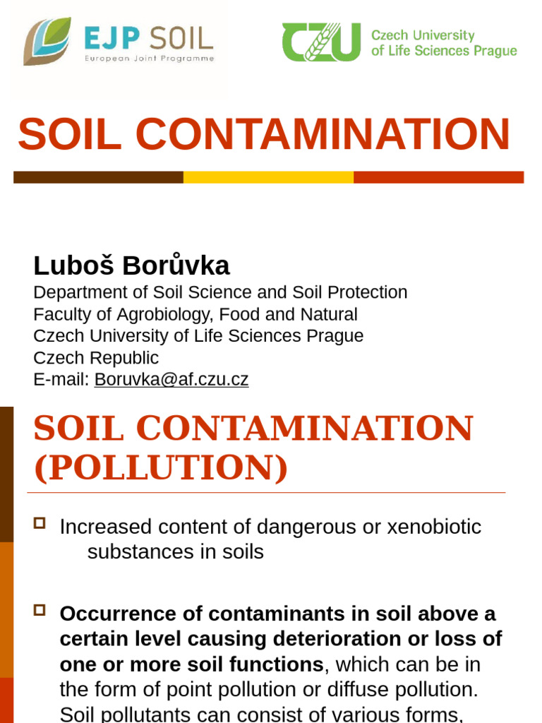 Soil Contamination | PDF | Soil | Environmental Remediation