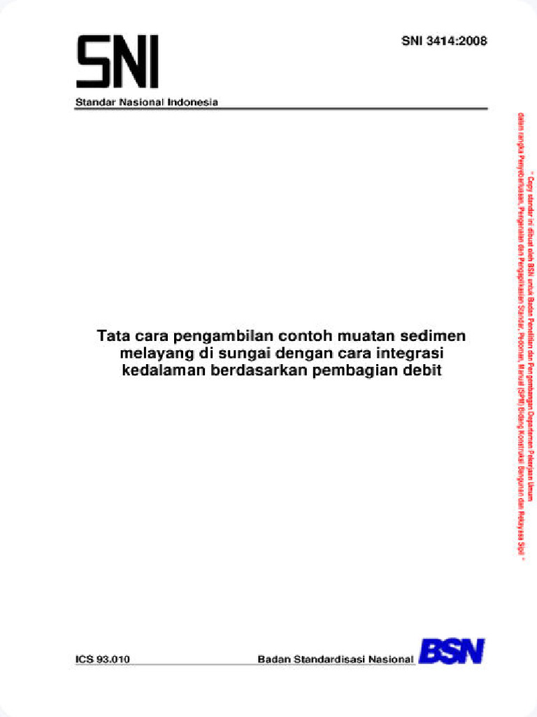 Sni 3414-2008 | PDF
