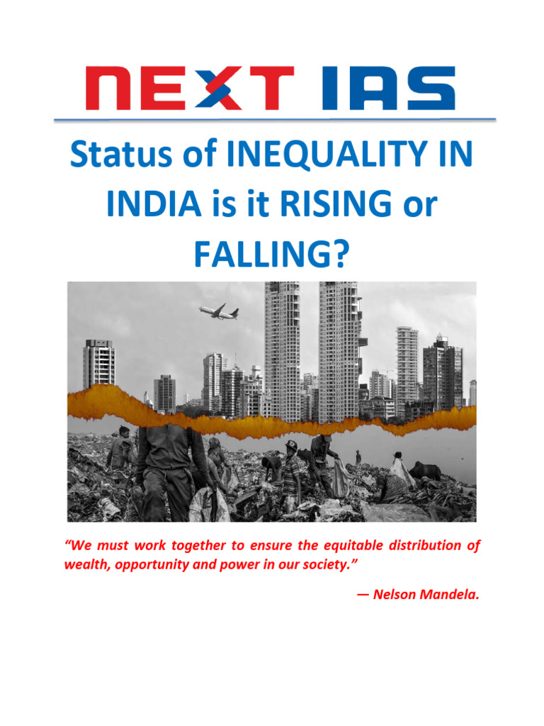 India's Gini Index: A Progress Report | PDF | Economic Inequality ...