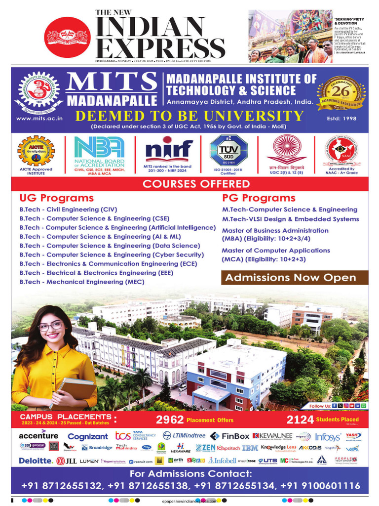 The New Indian Express Hyderabad 28-07-2025 | PDF | Gaza Strip