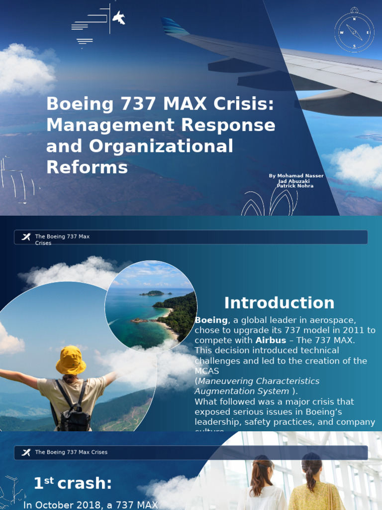 Boeing 737 MAX Crisis Management Project Final Draft 2 | PDF | Boeing ...