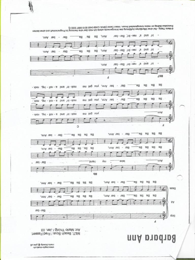 Barbara Ann | PDF