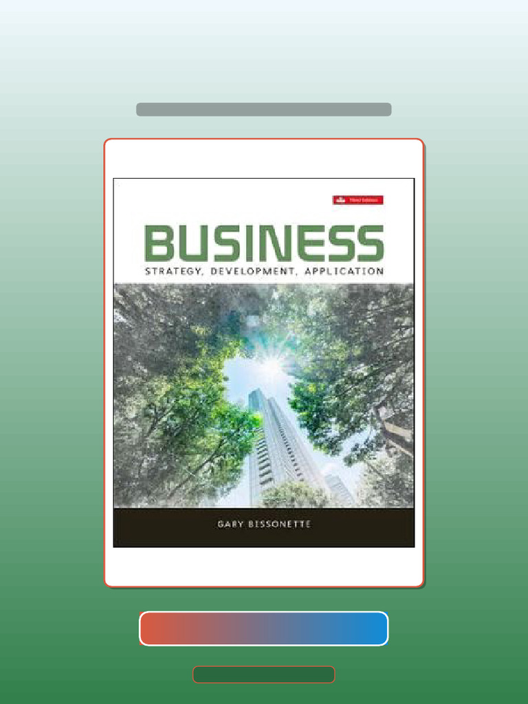 Business Strategy Development Application 3rd Edition Ebook and ...