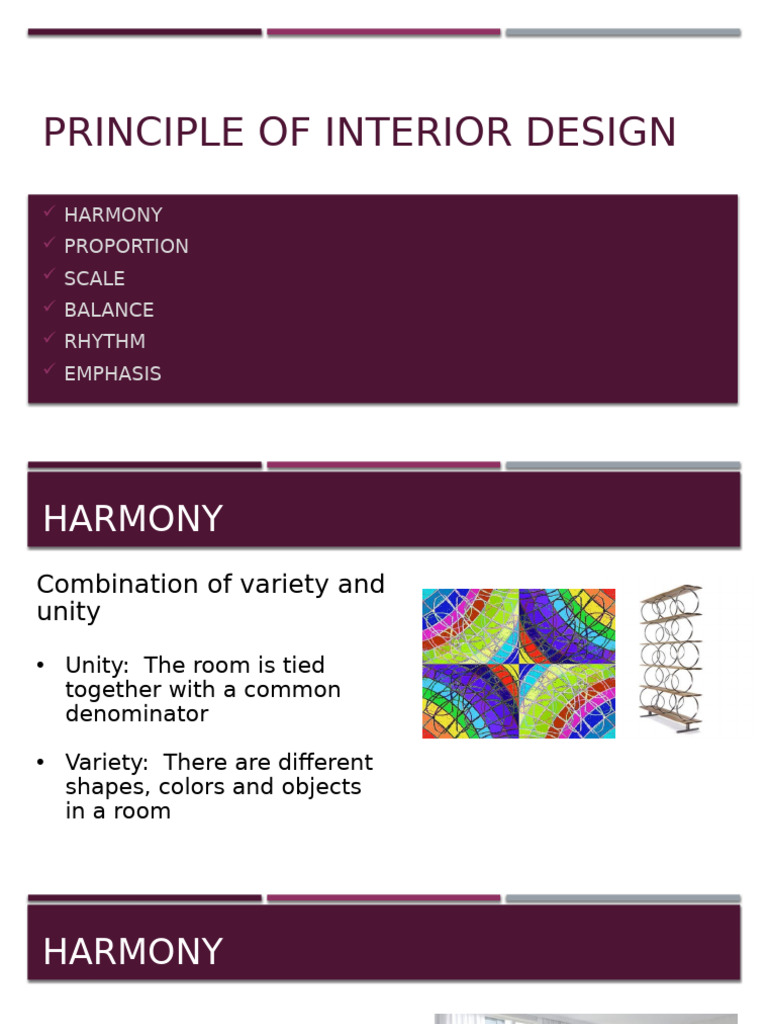 Harmony and Rhythm in Interior Design | PDF | Symmetry | Harmony