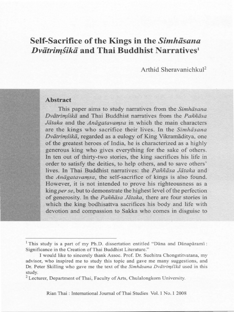 RT1Ch01 Self Sacrifice of the Kings in the Simhasana Dvatrisika and ...