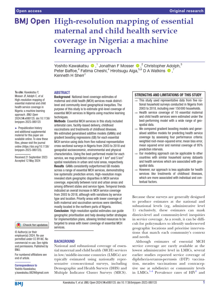 Yoshito Kawakatsu Et Al 2024 | PDF | Spatial Analysis | Mean Squared Error