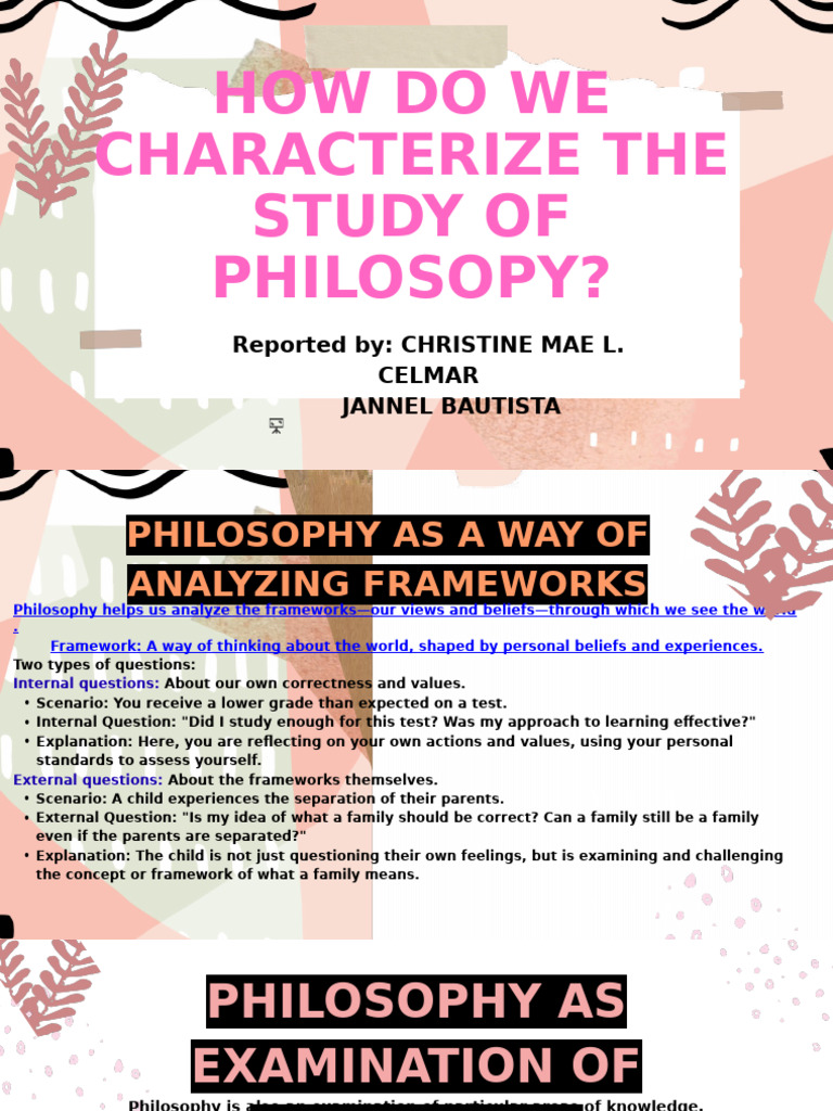 Philosopy Report-Christine Mae Celmar and Jannel Bautista | PDF ...