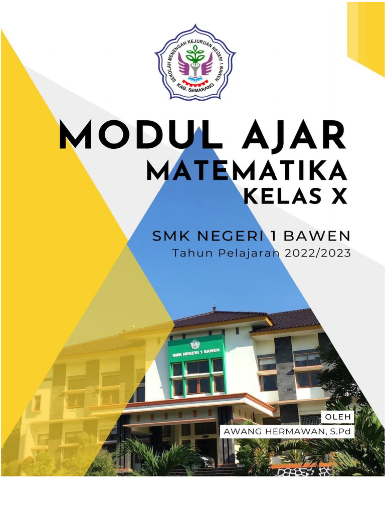 Modul Ajar Matematika - Bilangan Berpangkat (Eksponen) - Fase E | PDF