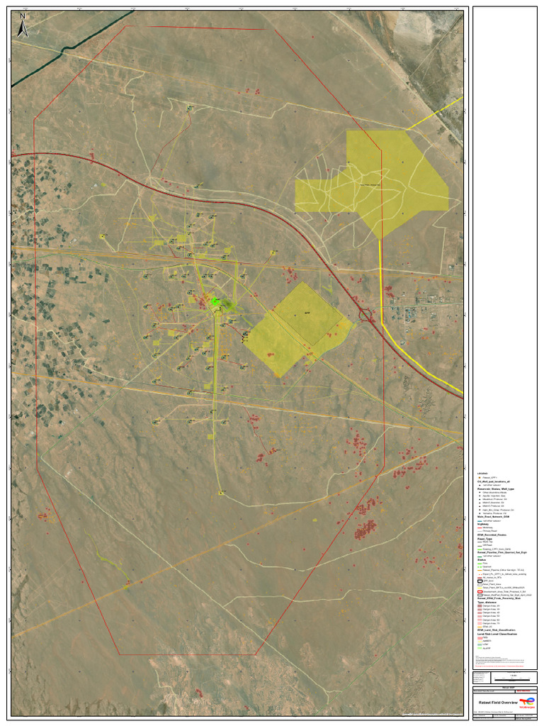 Ratawi Field Overview Map | PDF | Cartography | Geographical Technology