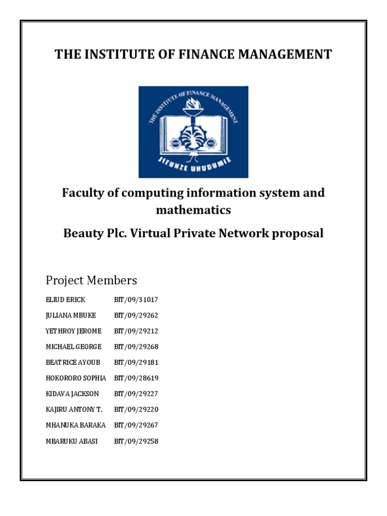Beauty Plc. VPN Project Proposal | PDF | Computer Network | Computer ...