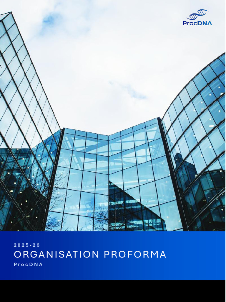 ProcDNA - Orgranisation Proforma - 2026 X VIT Vellore + Chennai - MB | PDF | Business | Employee ...