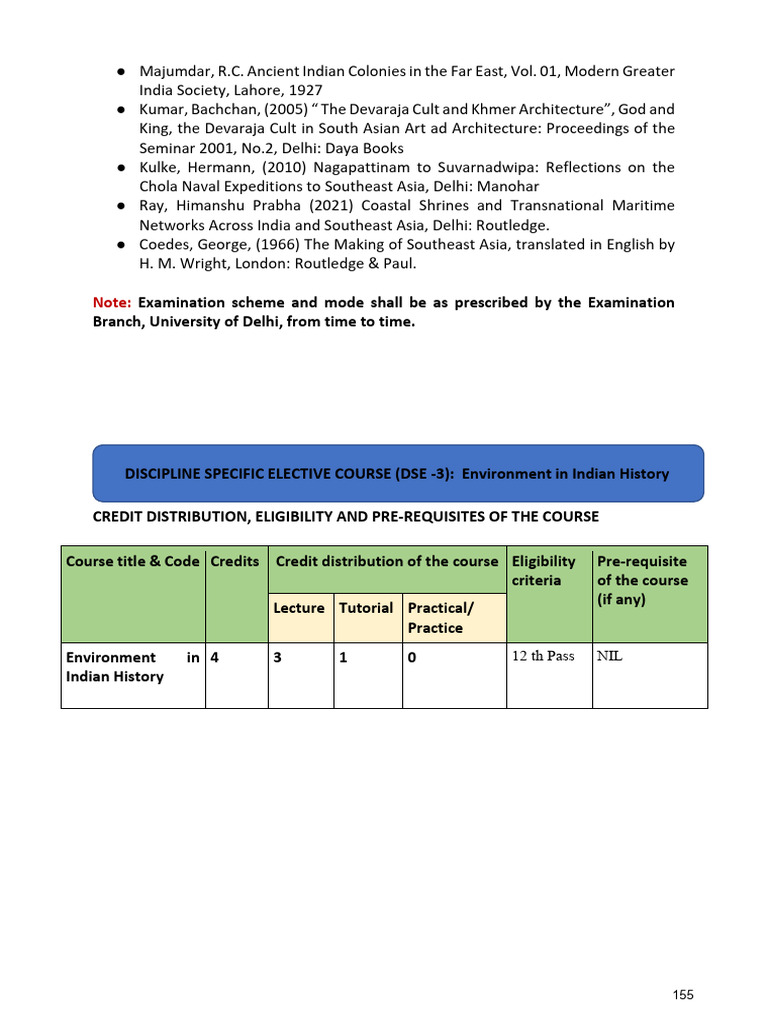 DSE Environment in Indian History_Sem III | PDF | Environmental History | Liberal Arts Education