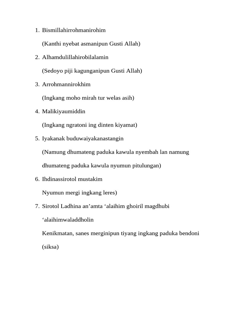 Mbah Darsono | PDF