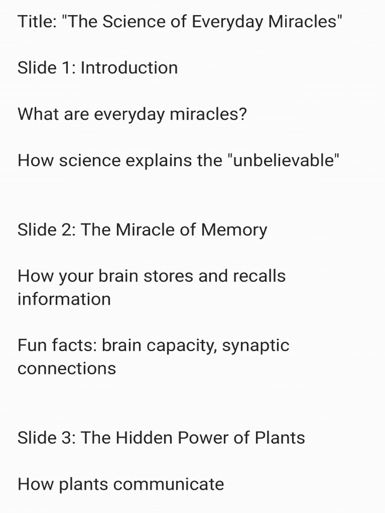 The Science of Everyday Miracles - 250807 - 181333 | PDF