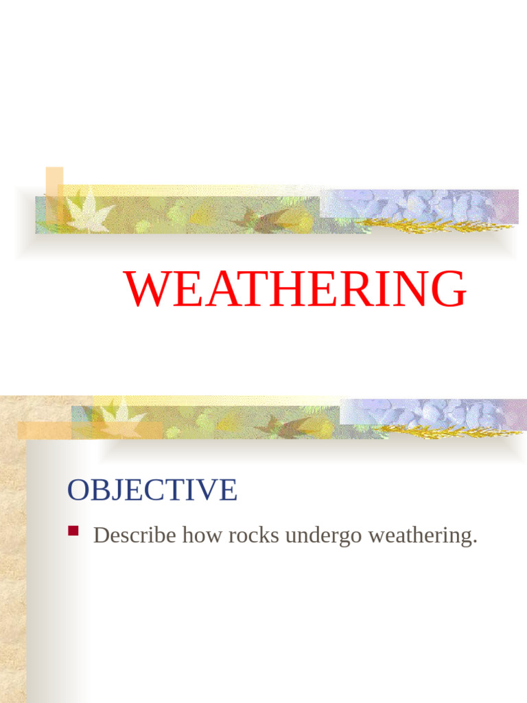 Understanding Weathering Processes | PDF | Weathering | Soil