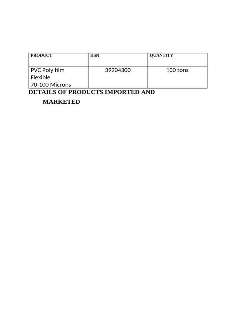 Product Details Epr Plastic Waste Importer | PDF