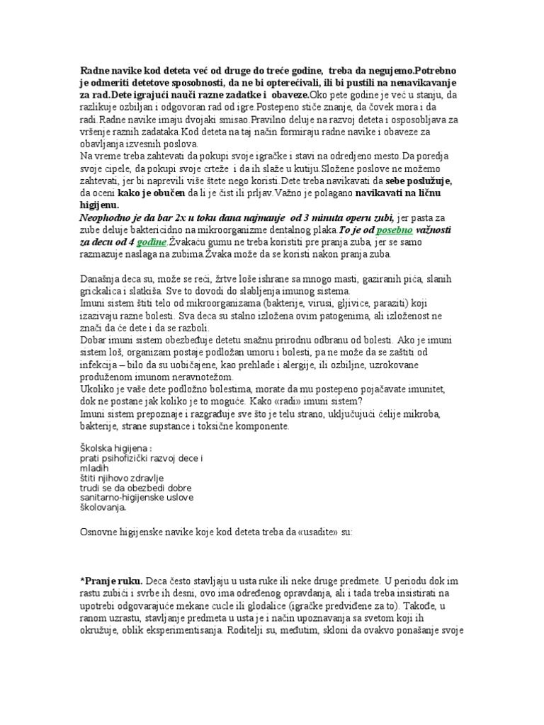 Licna Higijena | PDF