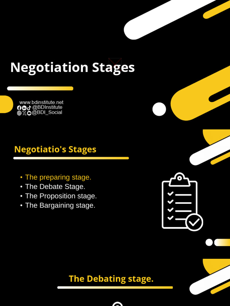 Six Stages of Negotiation Process | PDF