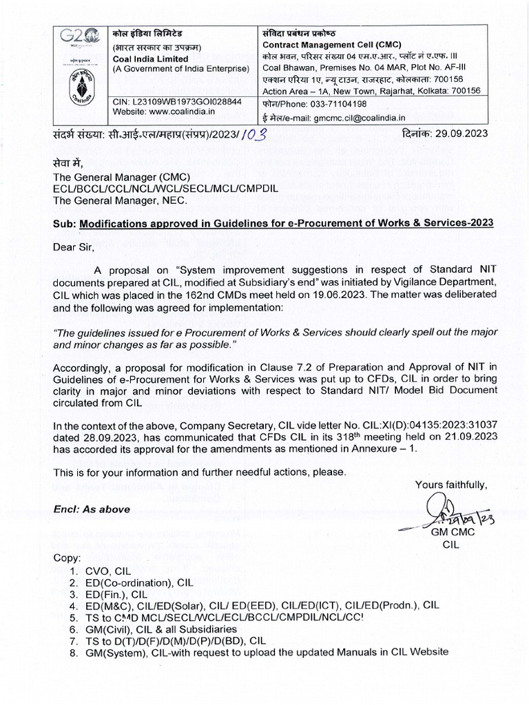 2023-09-29 103 Modifications Approved in Guidelines | PDF