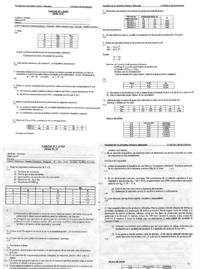 PrimerParcial Viejos | PDF