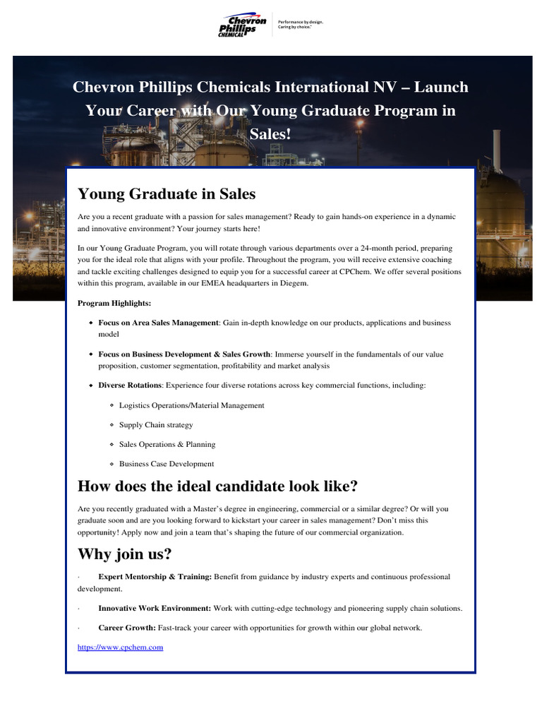 Young Graduate Sales Program at CPChem | PDF