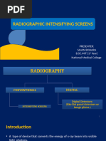 Radiographic Screen Essentials | PDF | Radiography | X Ray