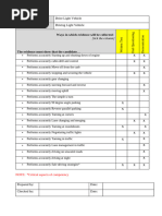 Main Road Test Score Sheet Template | PDF | Traffic | Van
