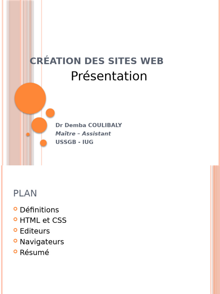 cours1 - Présentation | PDF | Internet | Internet et Web