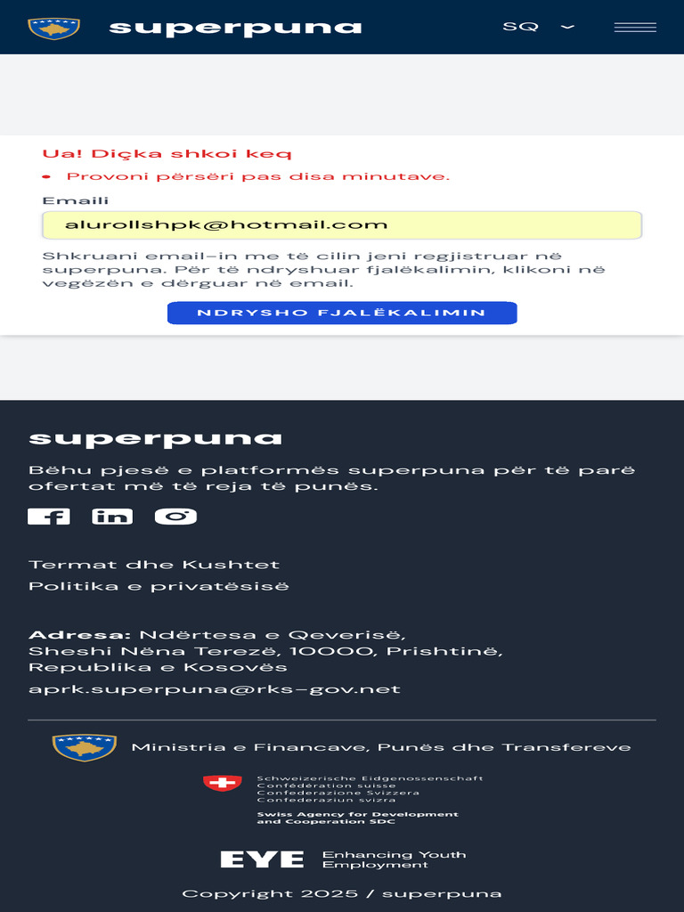 Forgot Password - Superpuna | PDF