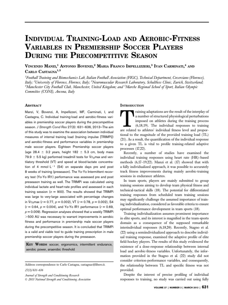 individual_training_load_and_aerobic_fitness.11 | PDF | Strength ...
