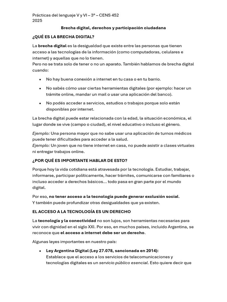 Brecha Digital | PDF | Internet | Desigualdad social