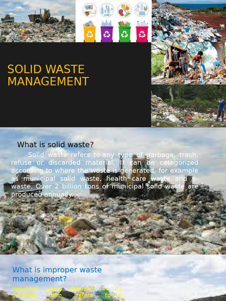 Solid Waste Management | PDF | Waste | Municipal Solid Waste