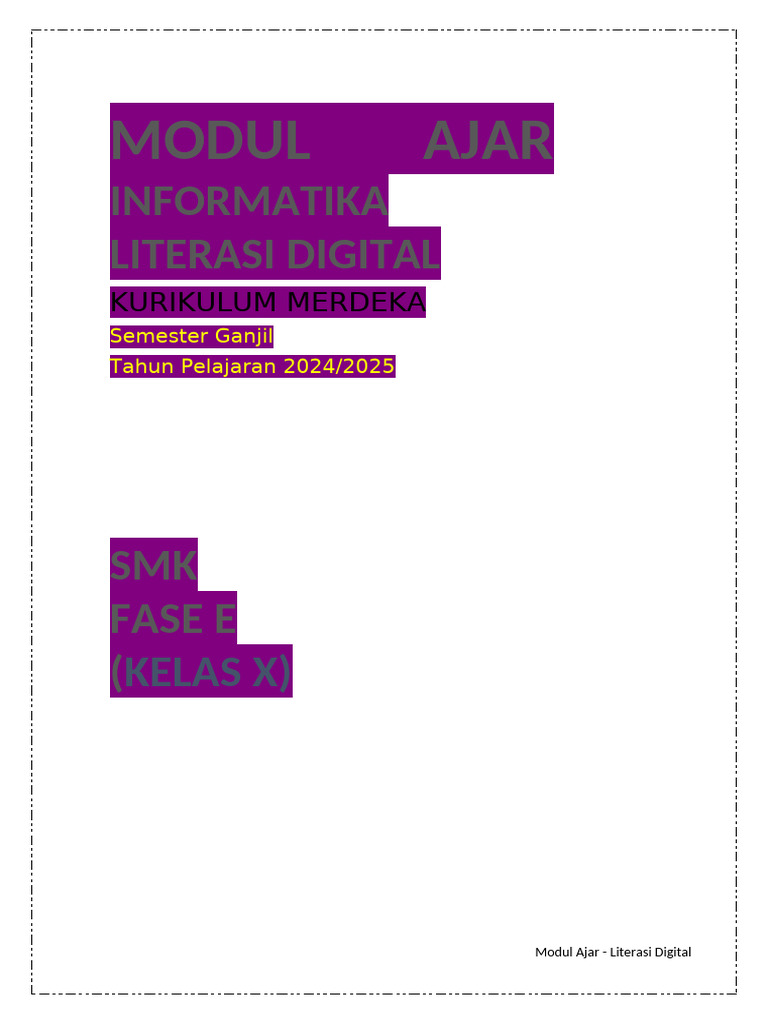 Modul Elemen 2 Literasi Digital | PDF
