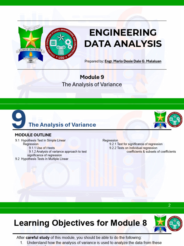 Module 9 - The Analysis of Variance | PDF | Analysis Of Variance ...