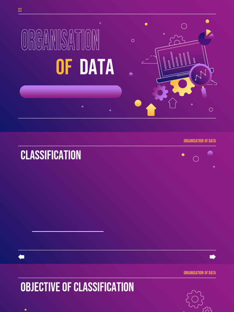 Organisation of Data Notes | PDF | Probability Distribution | Variable ...