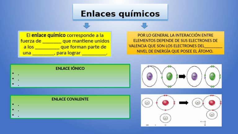 Enlaces Químicos: Iónico y Covalente | PDF