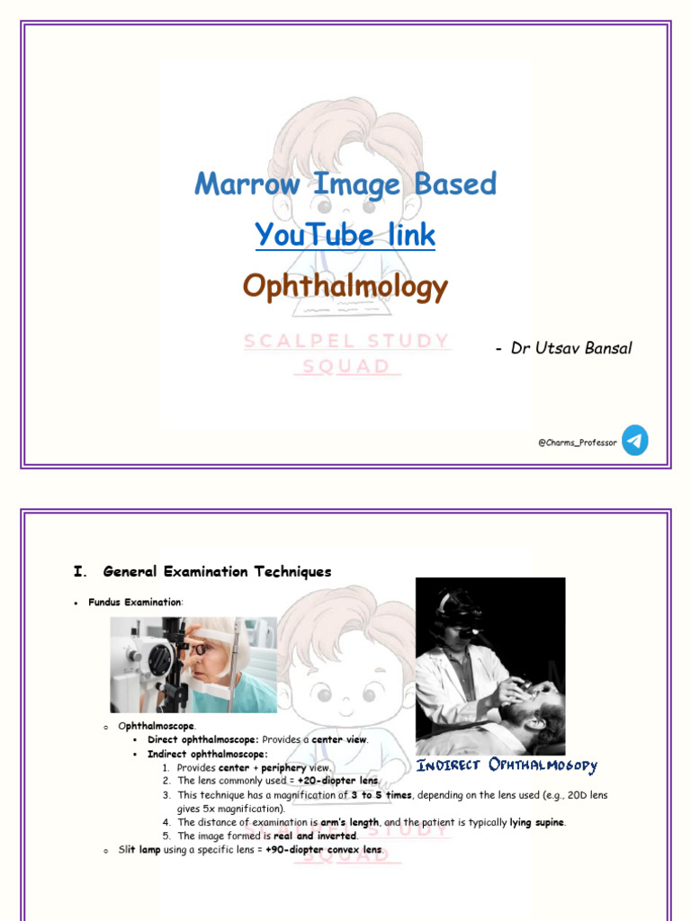 Marrow IBQ Ophthalmology @Charms_Professor | PDF | Cornea | Vision